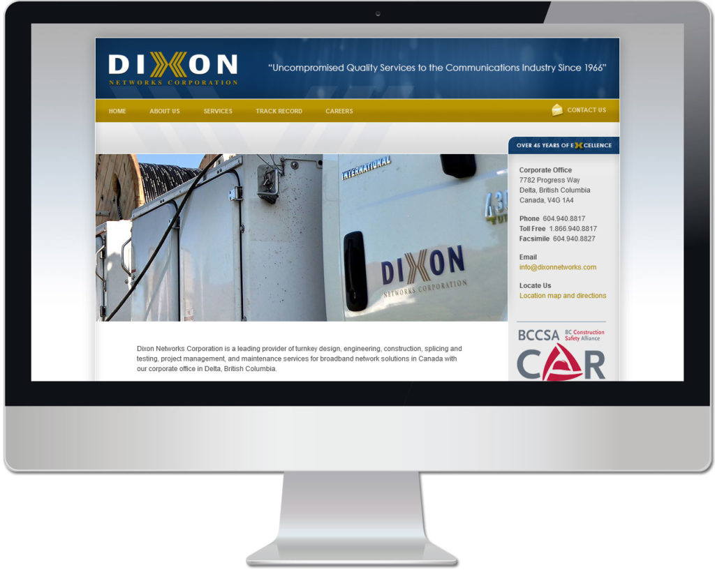 Custom Web Design Vancouver – Dixon Networks – Kota Media